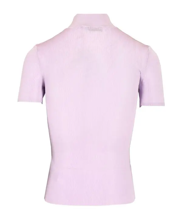 SELF-PORTRAIT High-neck Fine Knit Top