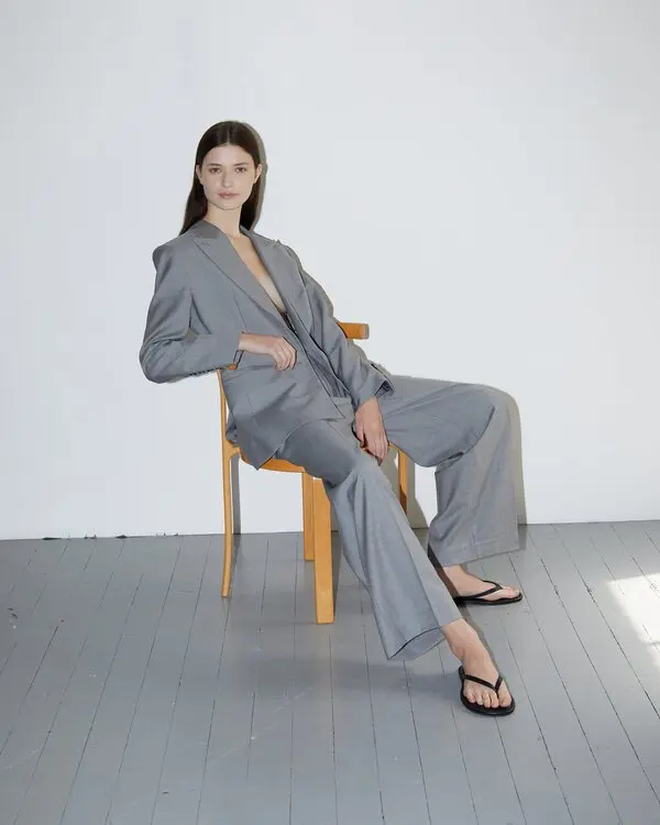 JOAEN Ila Wool Peaked Lapel Blazer