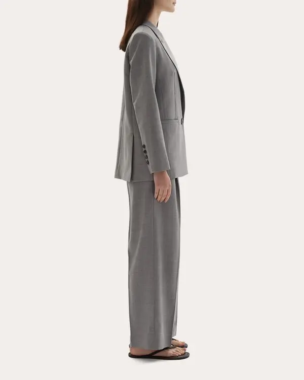 JOAEN Ila Wool Peaked Lapel Blazer