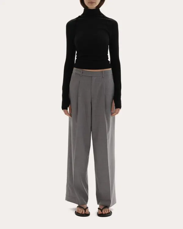JOAEN Ila Pleated Wool Trousers