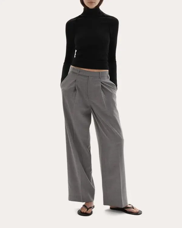 JOAEN Ila Pleated Wool Trousers