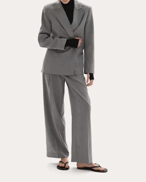 JOAEN Ila Pleated Wool Trousers