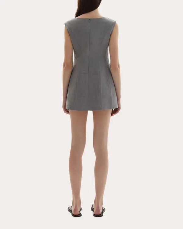 JOAEN Kelli Wool Boatneck Mini Dress