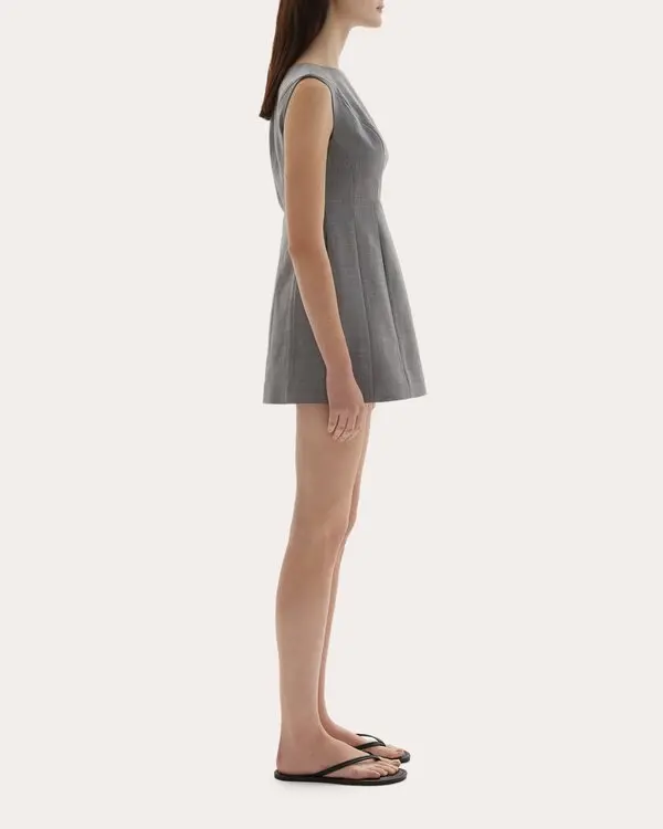 JOAEN Kelli Wool Boatneck Mini Dress