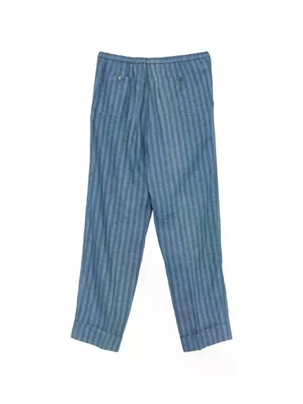 ROMEO GIGLI Striped Drawstring Trousers