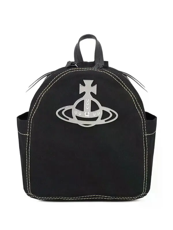 VIVIENNE WESTWOOD Small Orb Plaque Backpack - Black