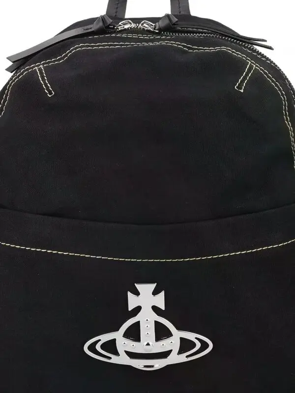 VIVIENNE WESTWOOD George Orb-plaque Contrast-stitch Backpack
