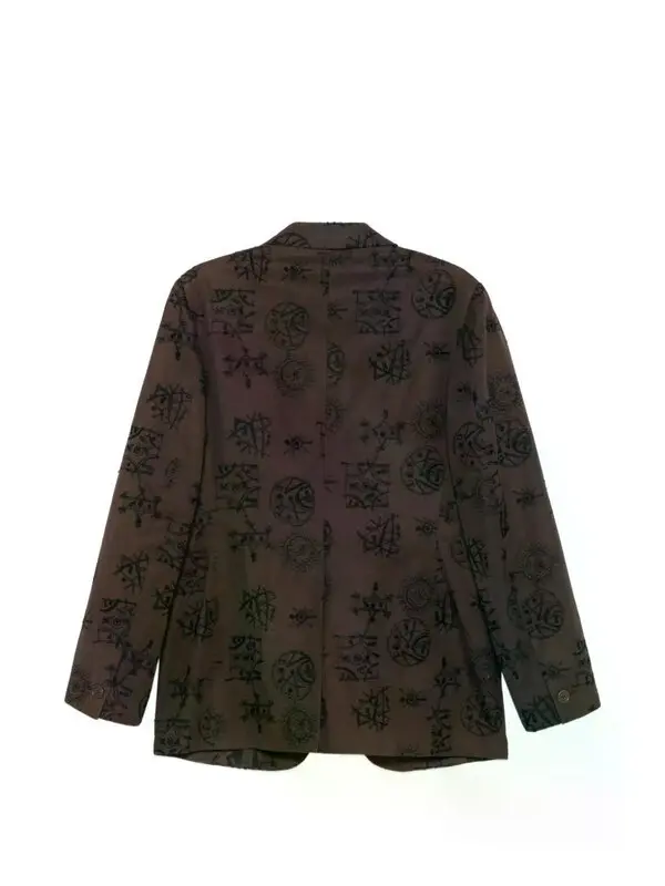 ROMEO GIGLI 1990s Embroidered Single-breasted Jacket