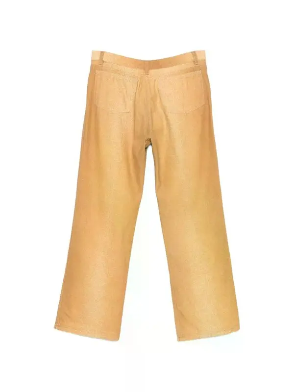 Roberto Cavalli 2000s Glitter-effect Straight-leg Jeans