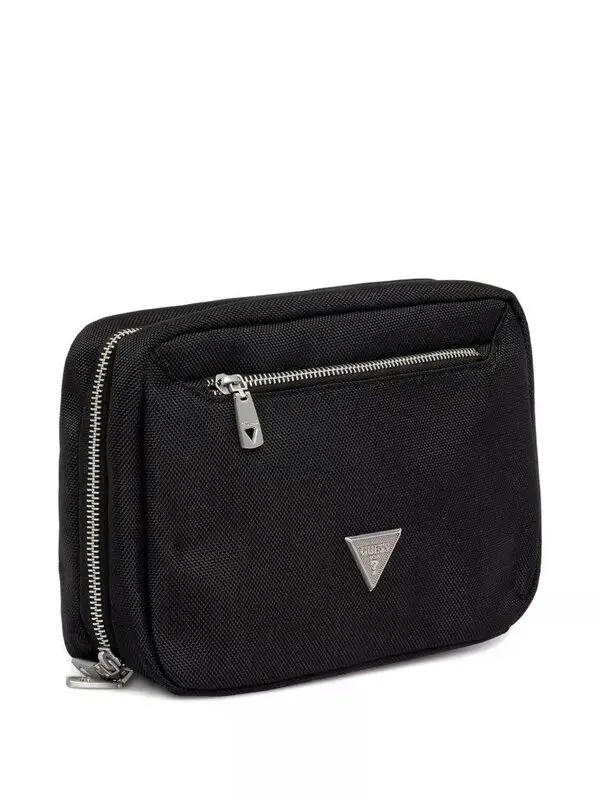 Guess Berna Zip-around Wash Bag - Black
