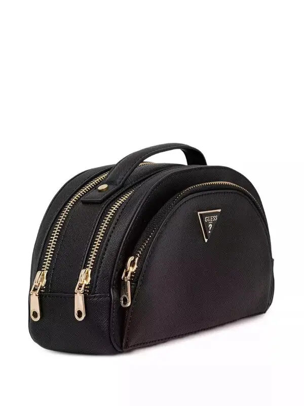 Guess Logo Plaque Makeup Bag