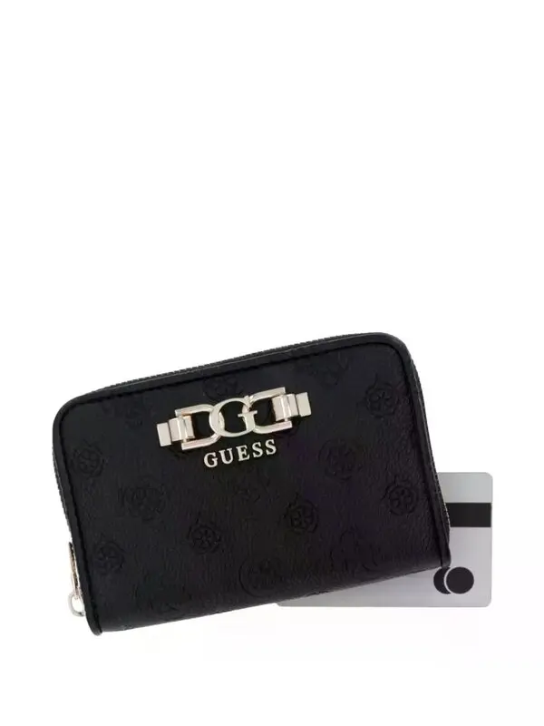 Guess Anise Logo-embossed Zip-around Wallet
