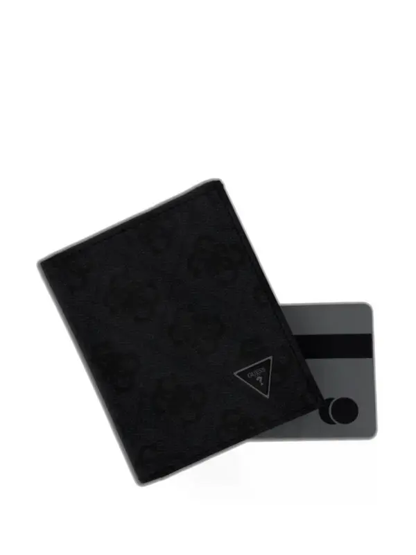 Guess Milano Monogram-print Logo-plaque Wallet