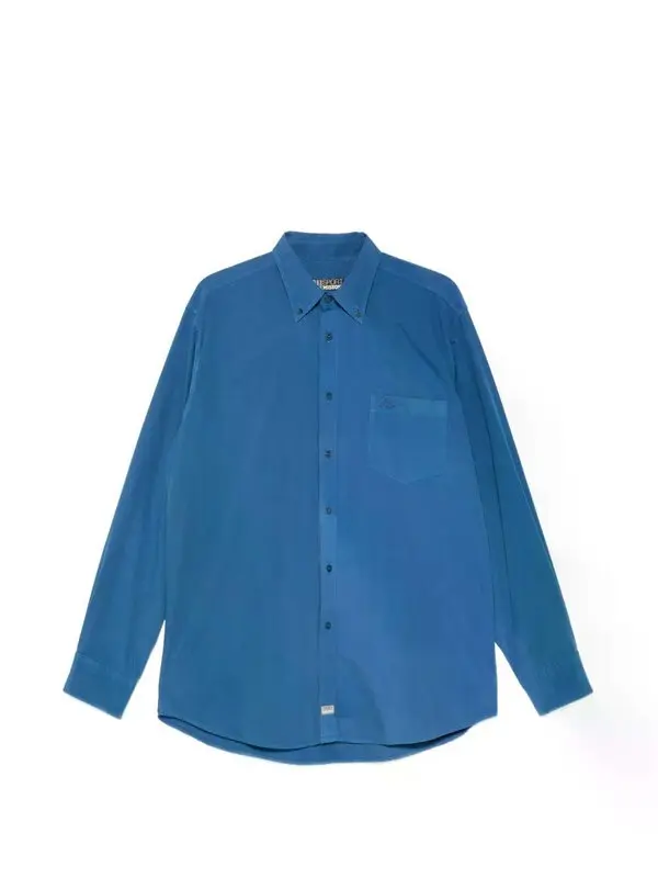 Missoni 2000s Button-down Chest-pocket Shirt - Blue