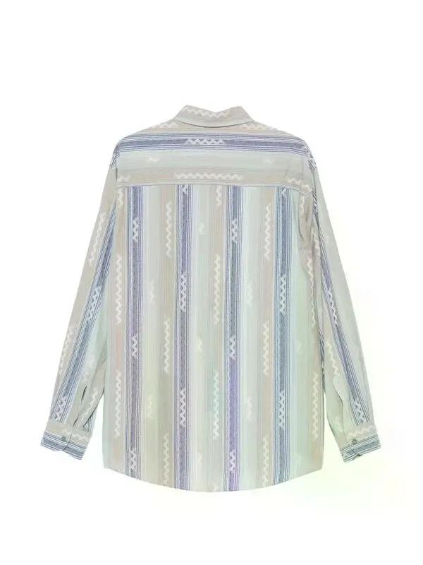 Missoni 2000s Zigzag-print Shirt - Blue