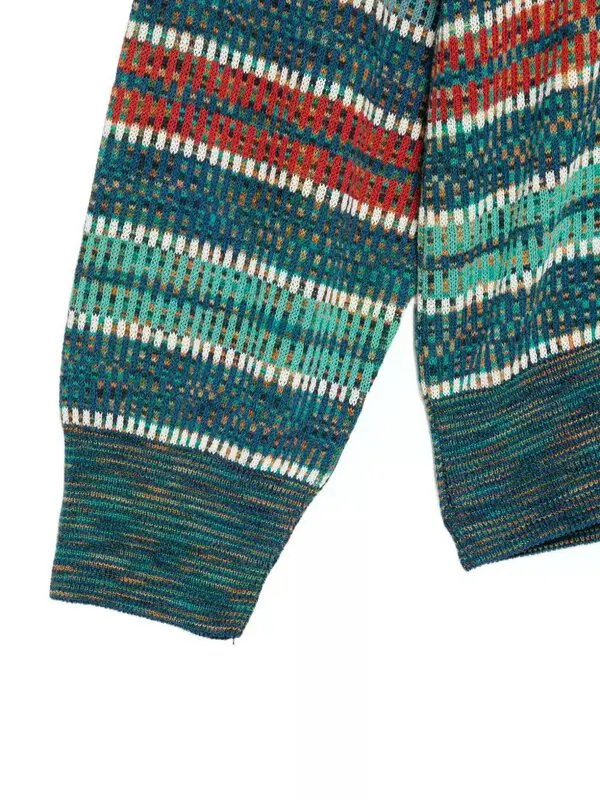 Missoni 1990s Striped Knit Polo Shirt