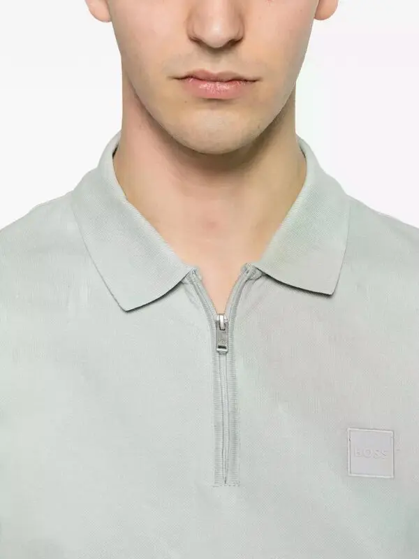 BOSS Zip Detail Polo Shirt