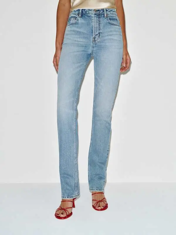 REFORMATION Donny Stretch High Rise Slim Jeans