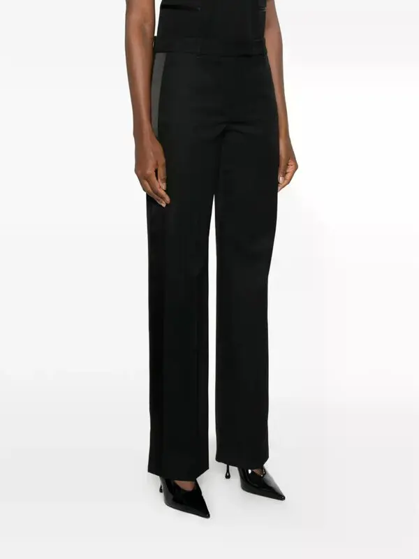 Alexander McQueen Tailored Trousers With Satin Trim