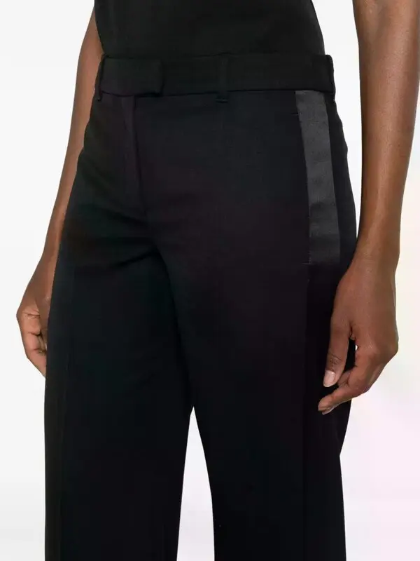 Alexander McQueen Tailored Trousers With Satin Trim