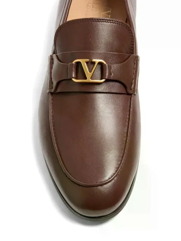 Valentino Garavani Vlogo Signature Loafers - Brown