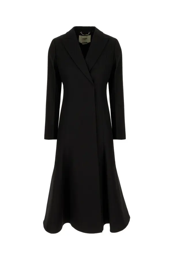 Fendi Black Tailored Coat