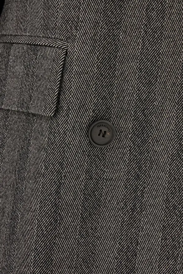 FERRAGAMO Striped Double-breasted Blazer