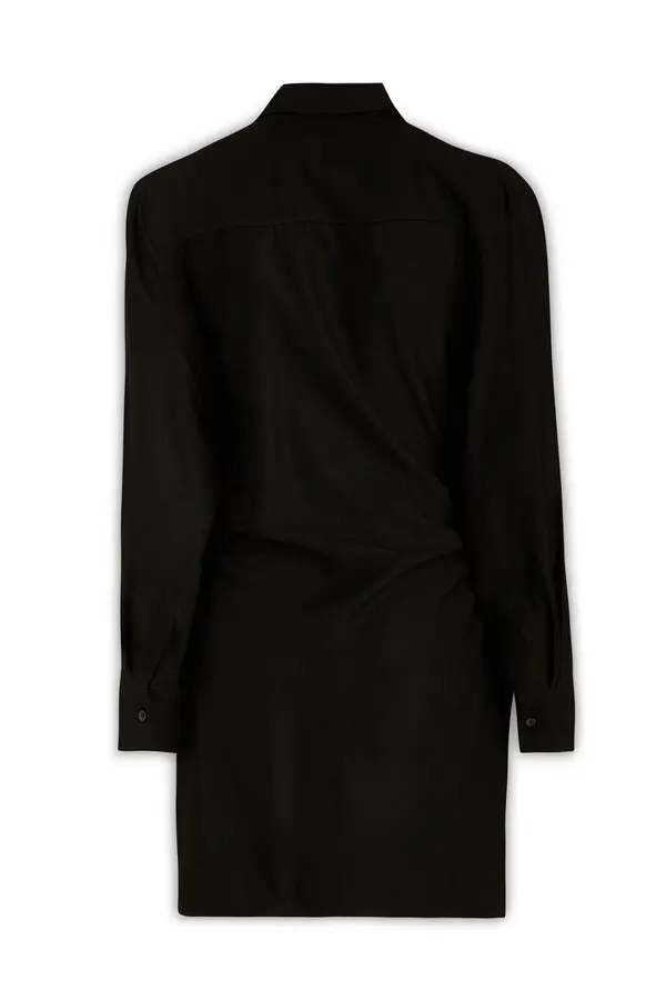 Jacquemus Draped Knot Detail Shirt Dress