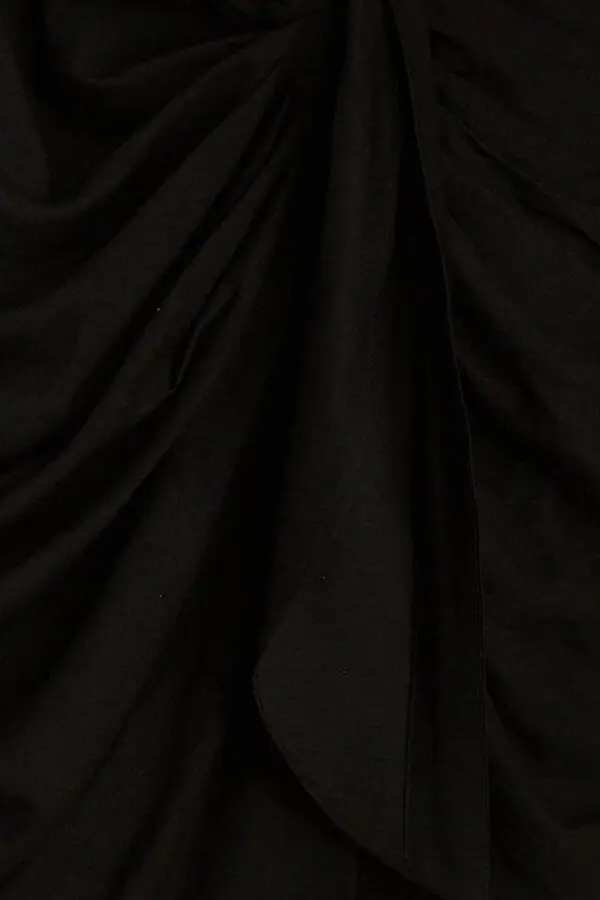 Jacquemus Draped Knot Detail Shirt Dress