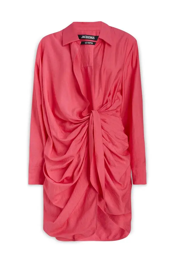 Jacquemus Draped Front Tie Dress - Multicolor