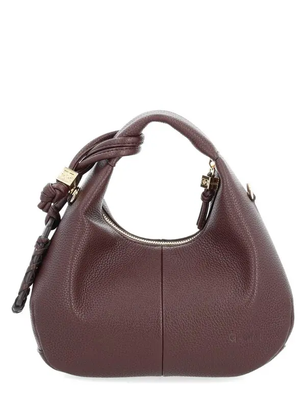 GANNI Small Hobo Bag - Brown