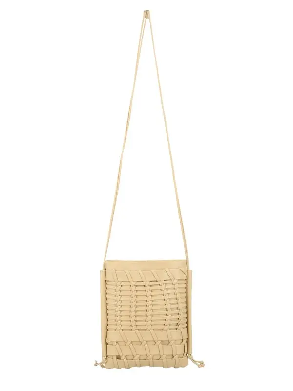 Hereu Trena Leather Shoulder Bag - Ivory