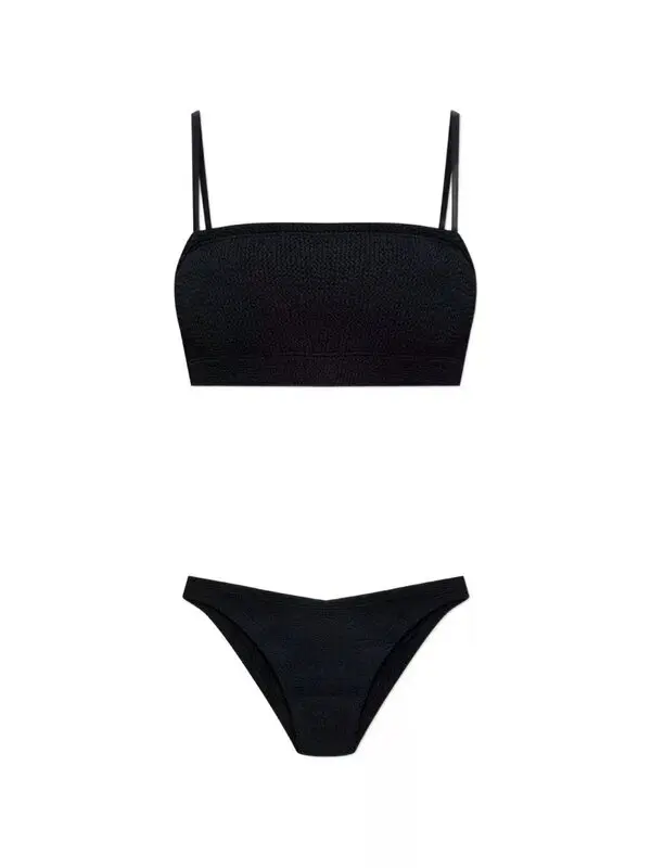 Hunza G Gigi Crinkle-effect Bikini - Black