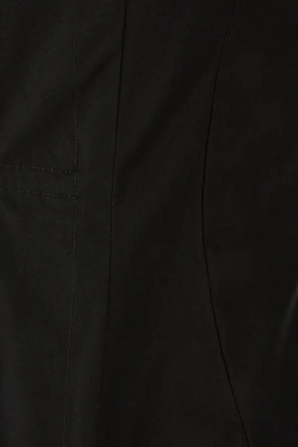 ANN DEMEULEMEESTER Black Tie Detailed Shirt