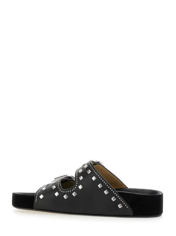 Isabel Marant Étoile Lennyo Studded Leather Sandals - Multicolor