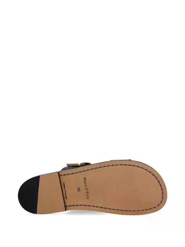 Marc O'polo Leather Sandals With Side Buckle