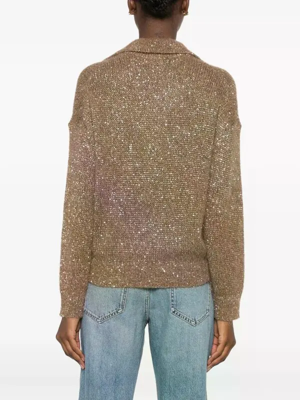 Brunello Cucinelli Sequin-embellished Knit Sweater