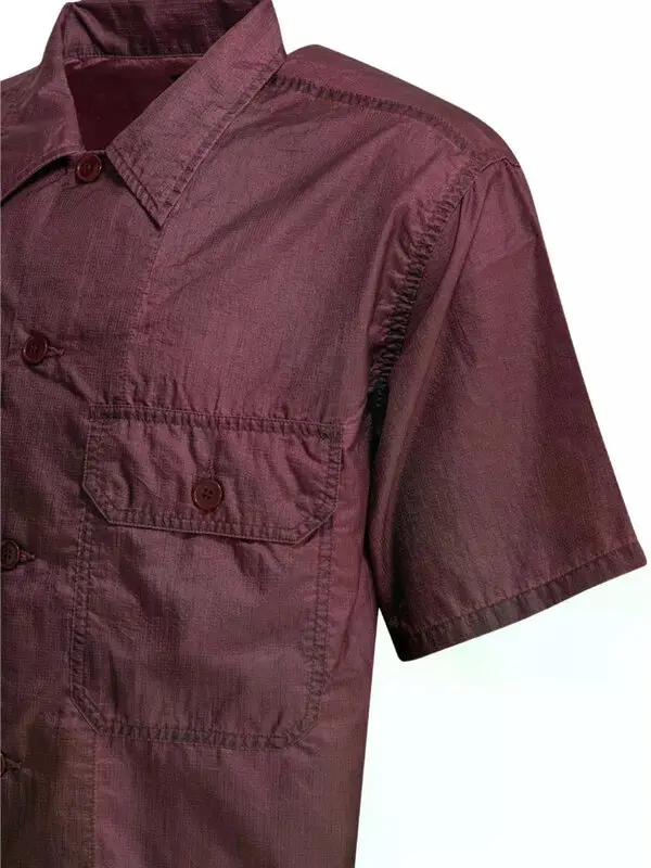 BEAMS Short-sleeve Chest-pockets Shirt