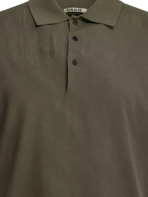 Auralee Short-sleeve Polo Shirt