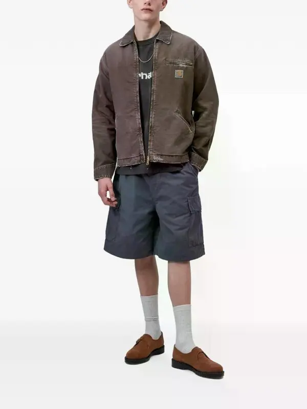 Carhartt Work In Progress Detroit Zip-up Jacket In Tobacco Cotton - Brown