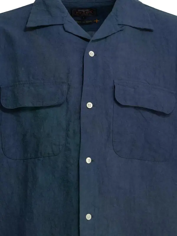 BEAMS Short-sleeved Flap-pocket Shirt