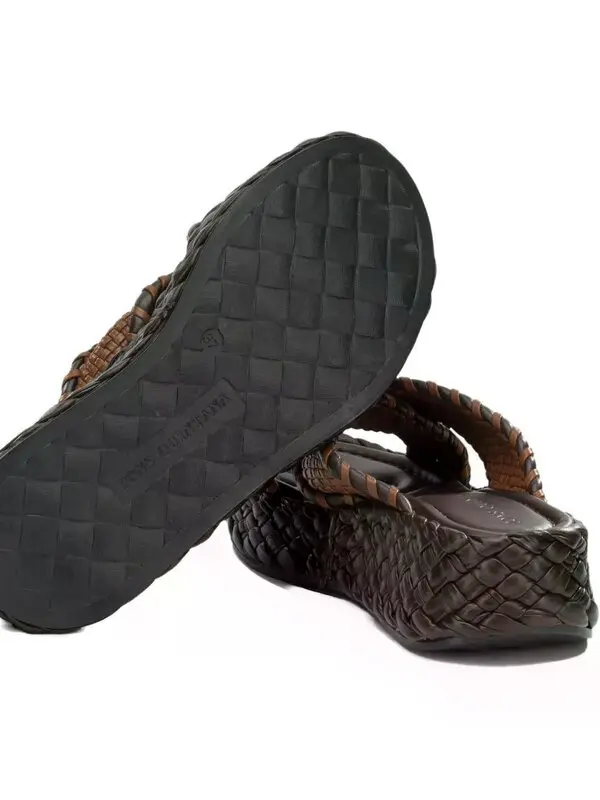 TONI PONS Woven Crossover-strap Slides