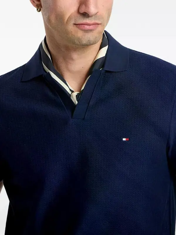 Tommy Hilfiger Textured-finish Polo Shirt
