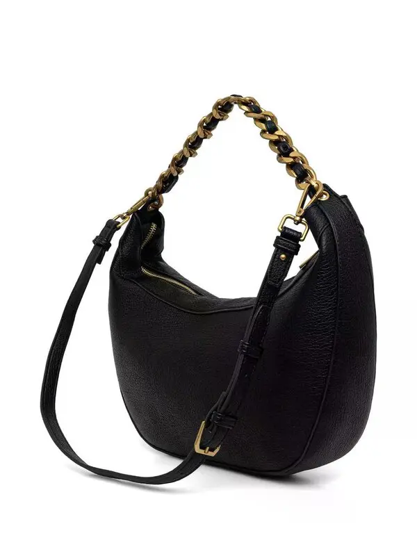 LOLA CASADEMUNT Logo-plaque Pebbled-effect Tote Bag