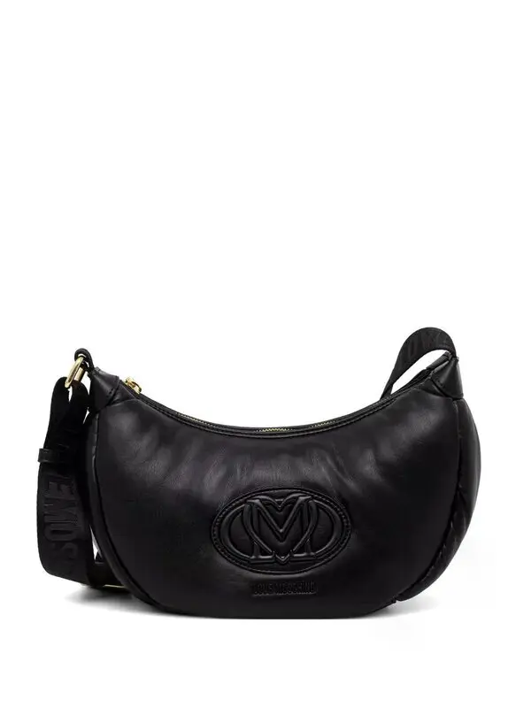 Moschino Crescent Shoulder Bag - Black