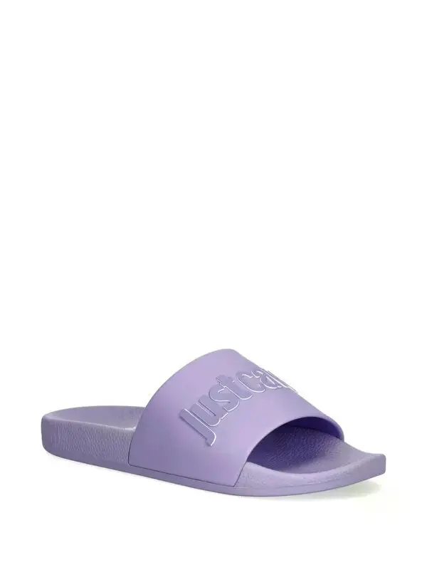 Just Cavalli Logo Embossed Slides