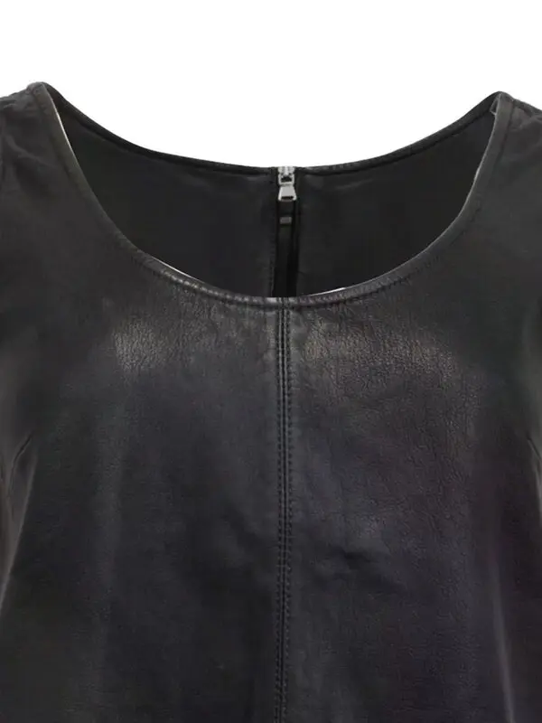 Marc Jacobs Sleeveless Leather Blouse