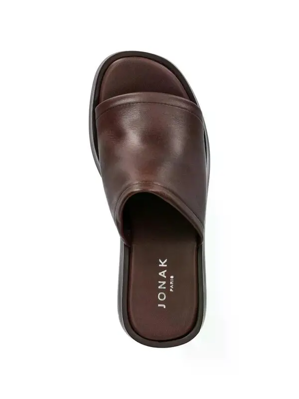 JONAK PARIS Eugene Wedge-heel Leather Sandals