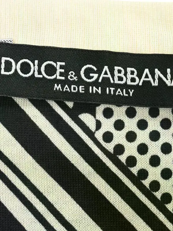 Dolce & Gabbana Rose-print Pique T-shirt