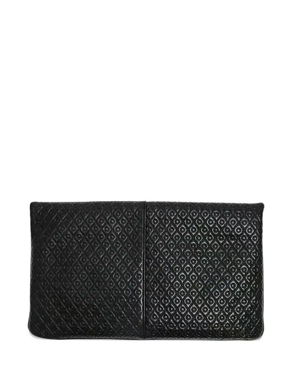 TOD'S Patent Leather Clutch Bag - Black